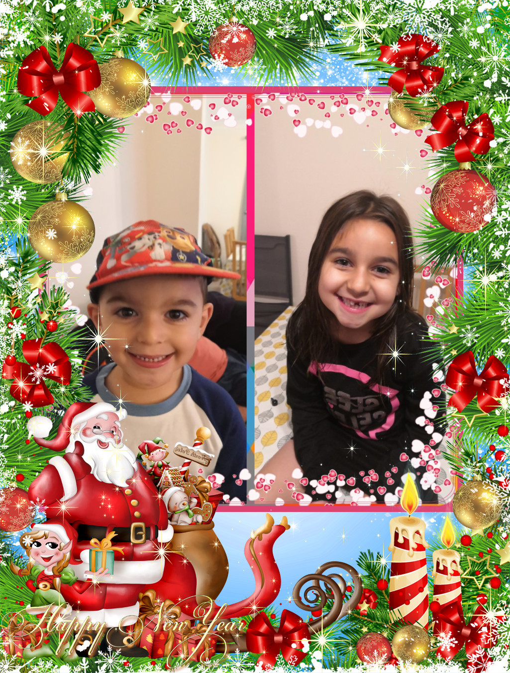 Photo frames. Happy new year from Santa | 53011722