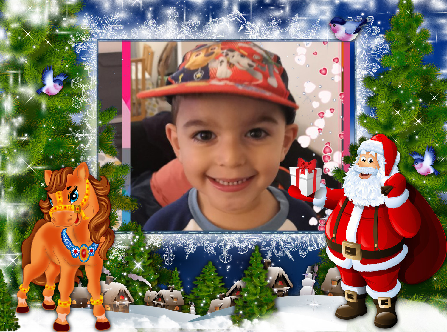 Photo frames. Symbols of the New Year and Christmas | 53032309