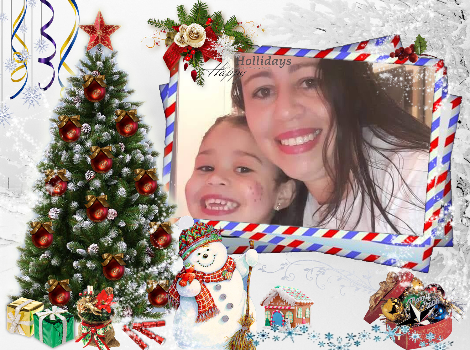 Photo frames. Letter to the New Year with best wishes | 57703072