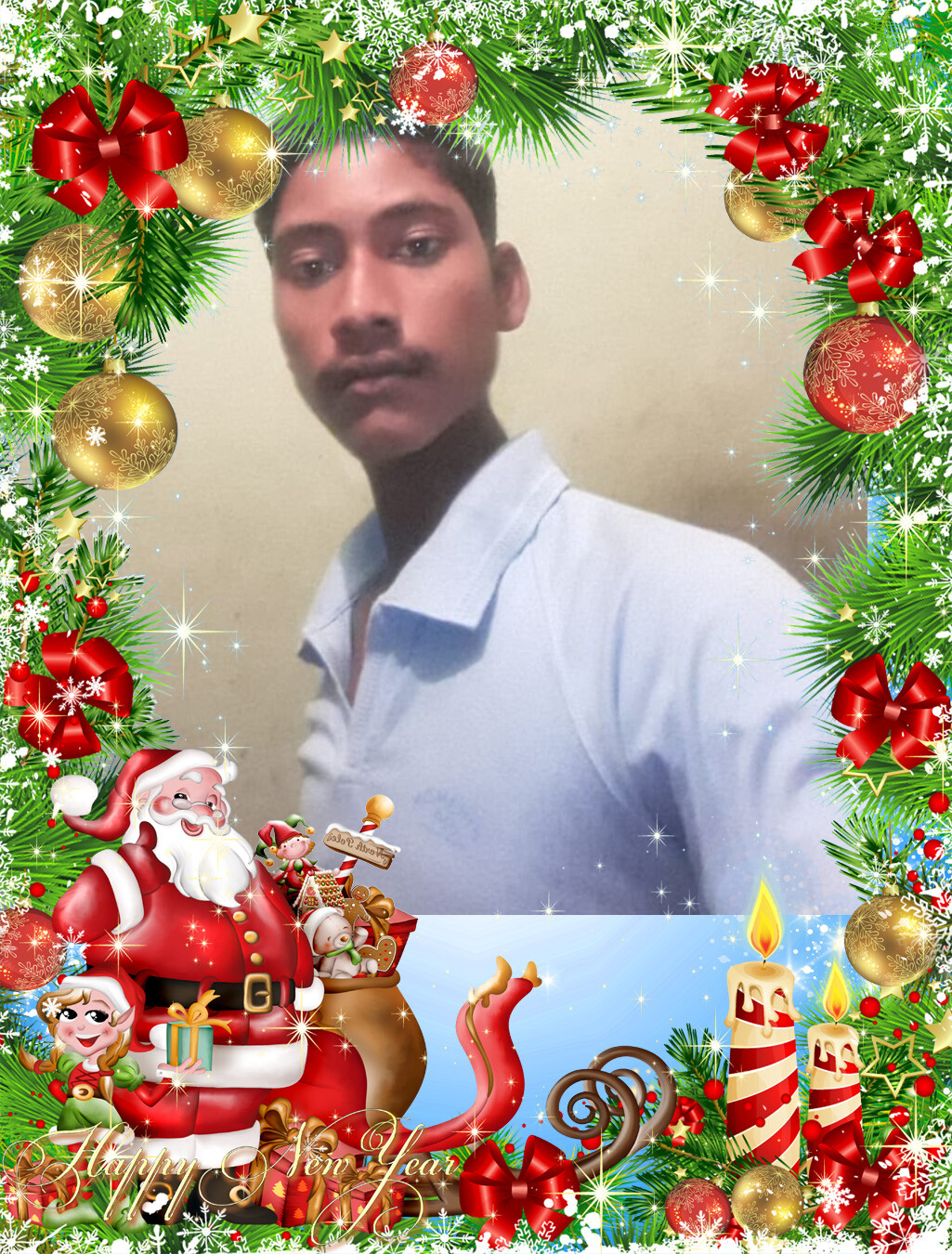 Photo frames. Happy new year from Santa | 59704167